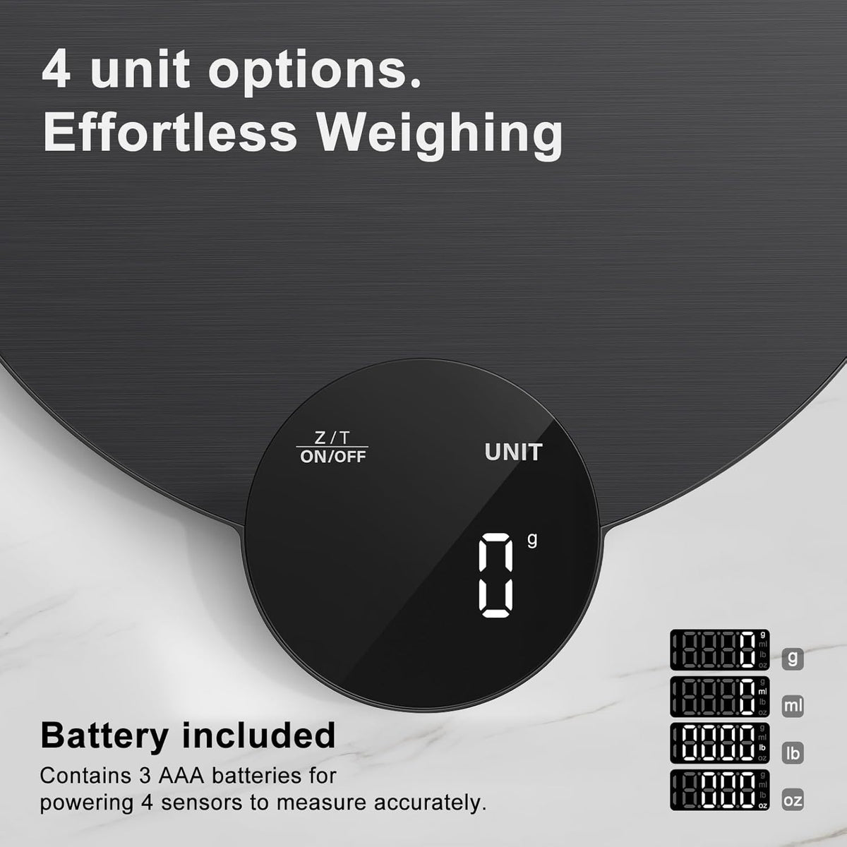 Ultrean 1g/0.1oz Precision Food Scale, HD LED Display Digital Kitchen